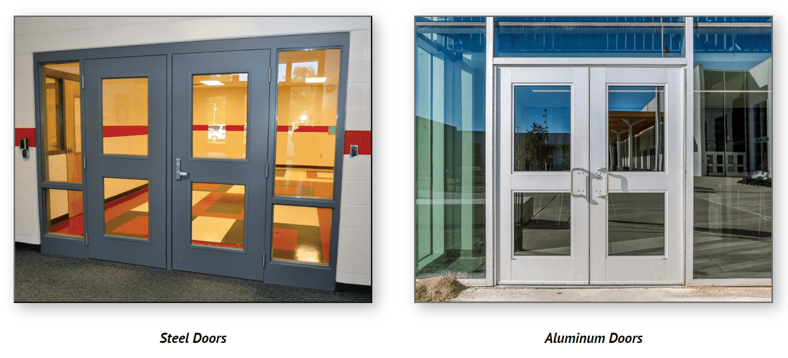 Steel vs Aluminum Doors: A Performance Study | Steel Door Institute